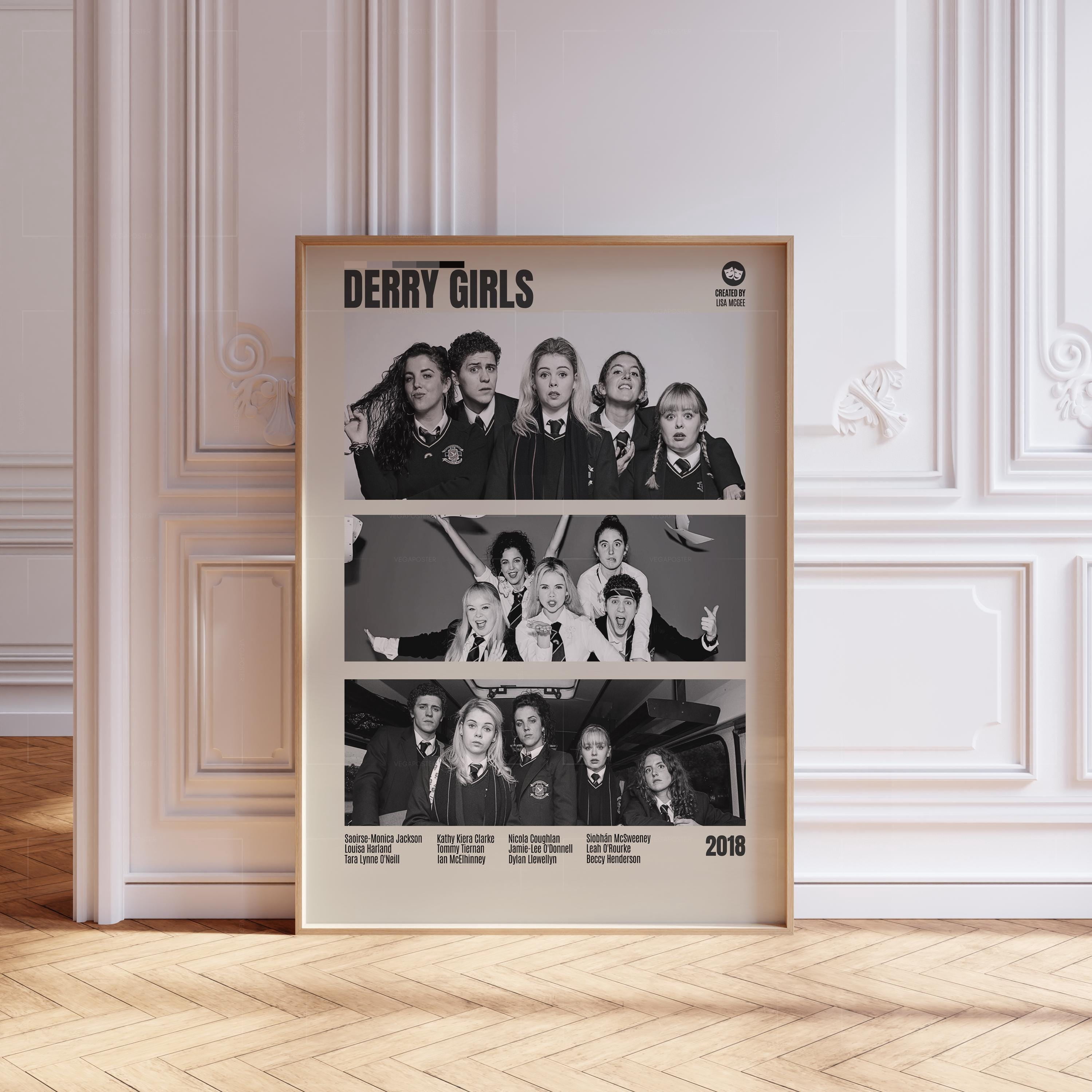 GATEGOO Poster Derry Girls, Retro Movie Print, Midcentury Modern, Retro ...