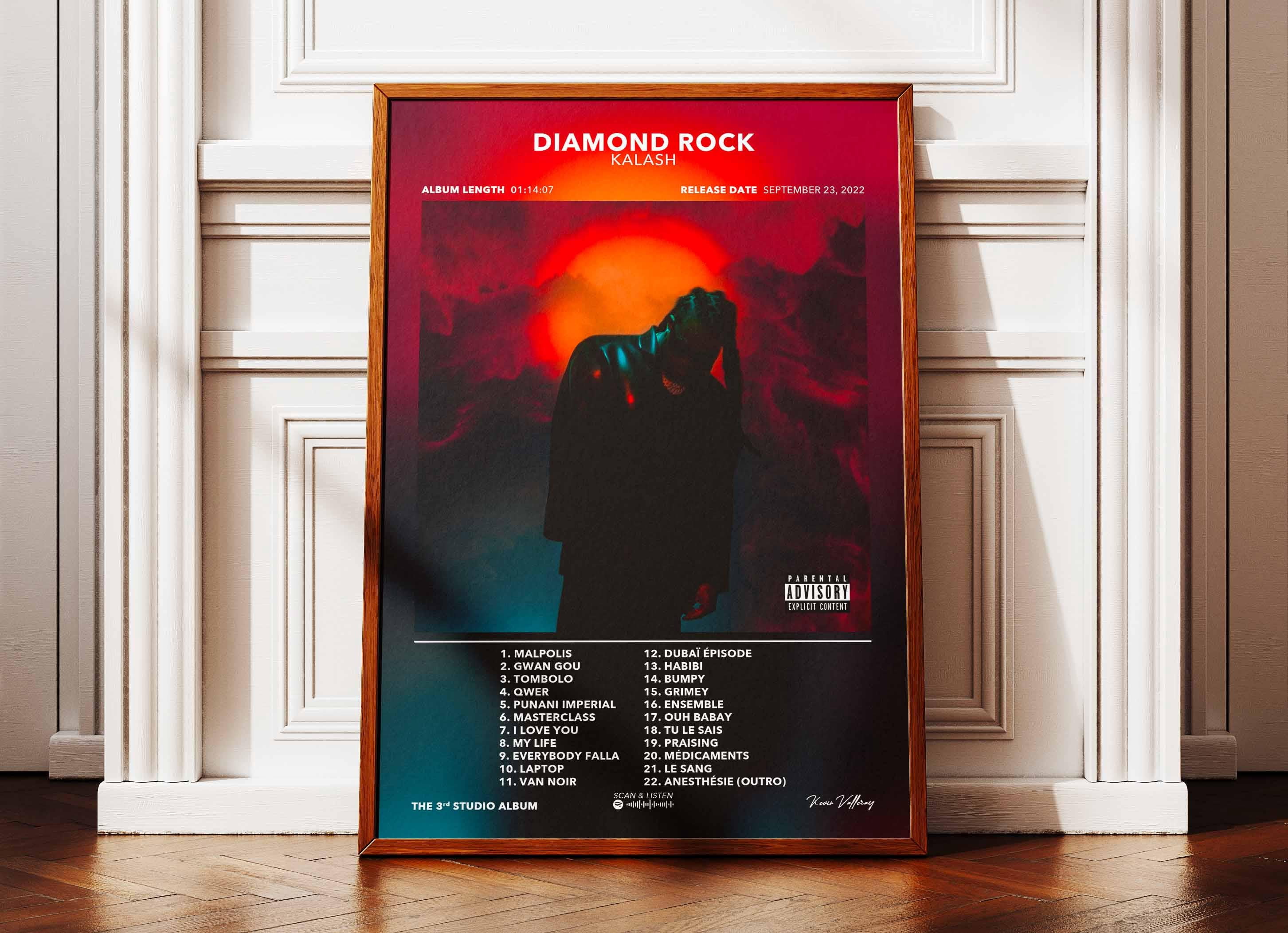 GATEGOO Poster Diamond Rock Kalash Album Poster | Kalash Album Poster ...