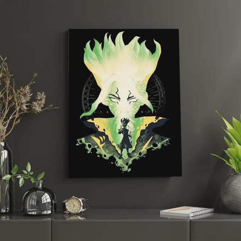 GATEGOO Poster Dr. Stone Anime Poster | Senku Ishigami Art 24X36 ...