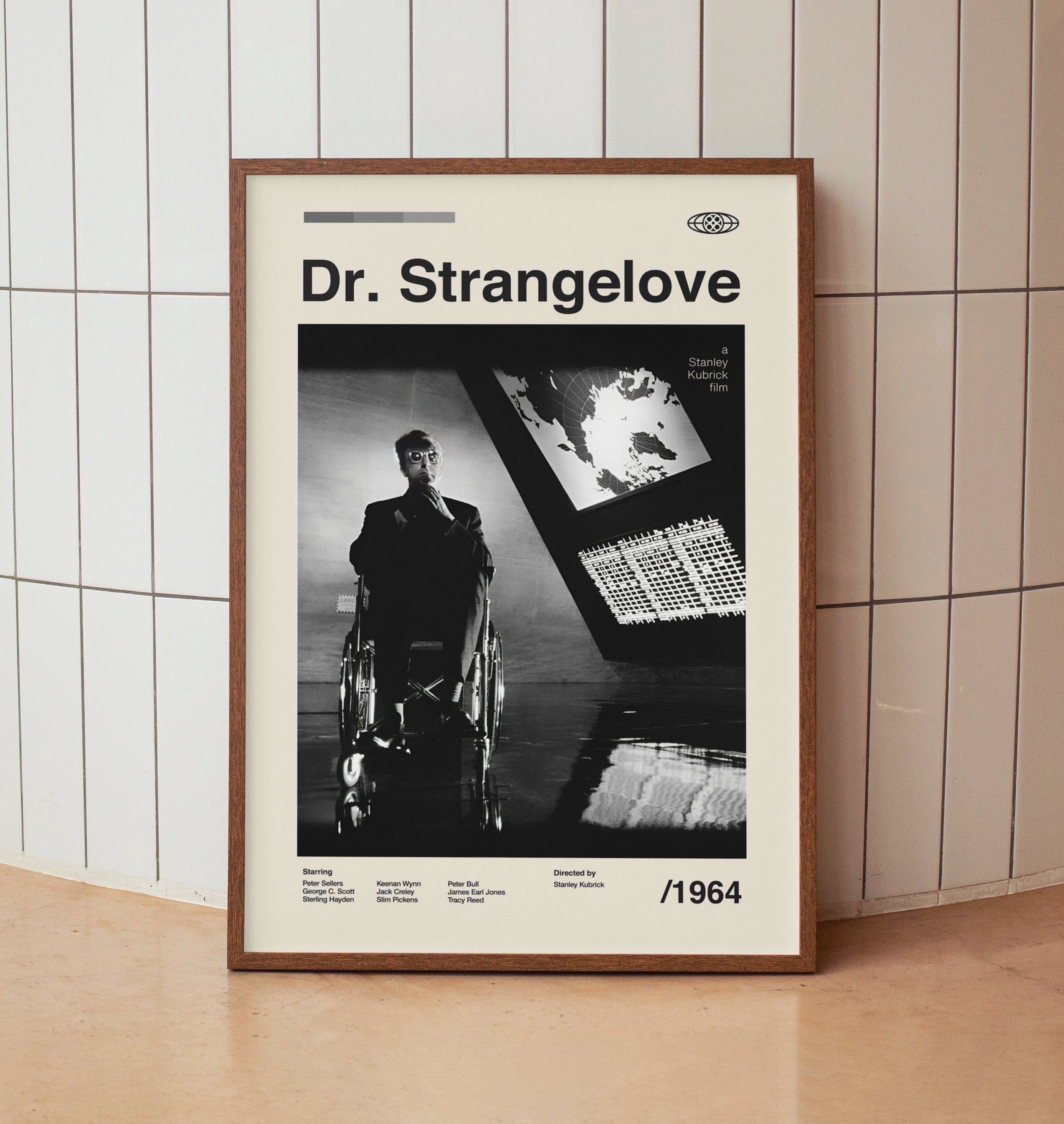 GATEGOO Poster Dr. Strangelove Wall Art Print - Stanley Kubrick Peter ...