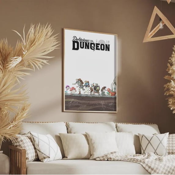 GATEGOO Poster Dungeon Meshi Anime Print | Fantasy Manga Art 8X12 ...