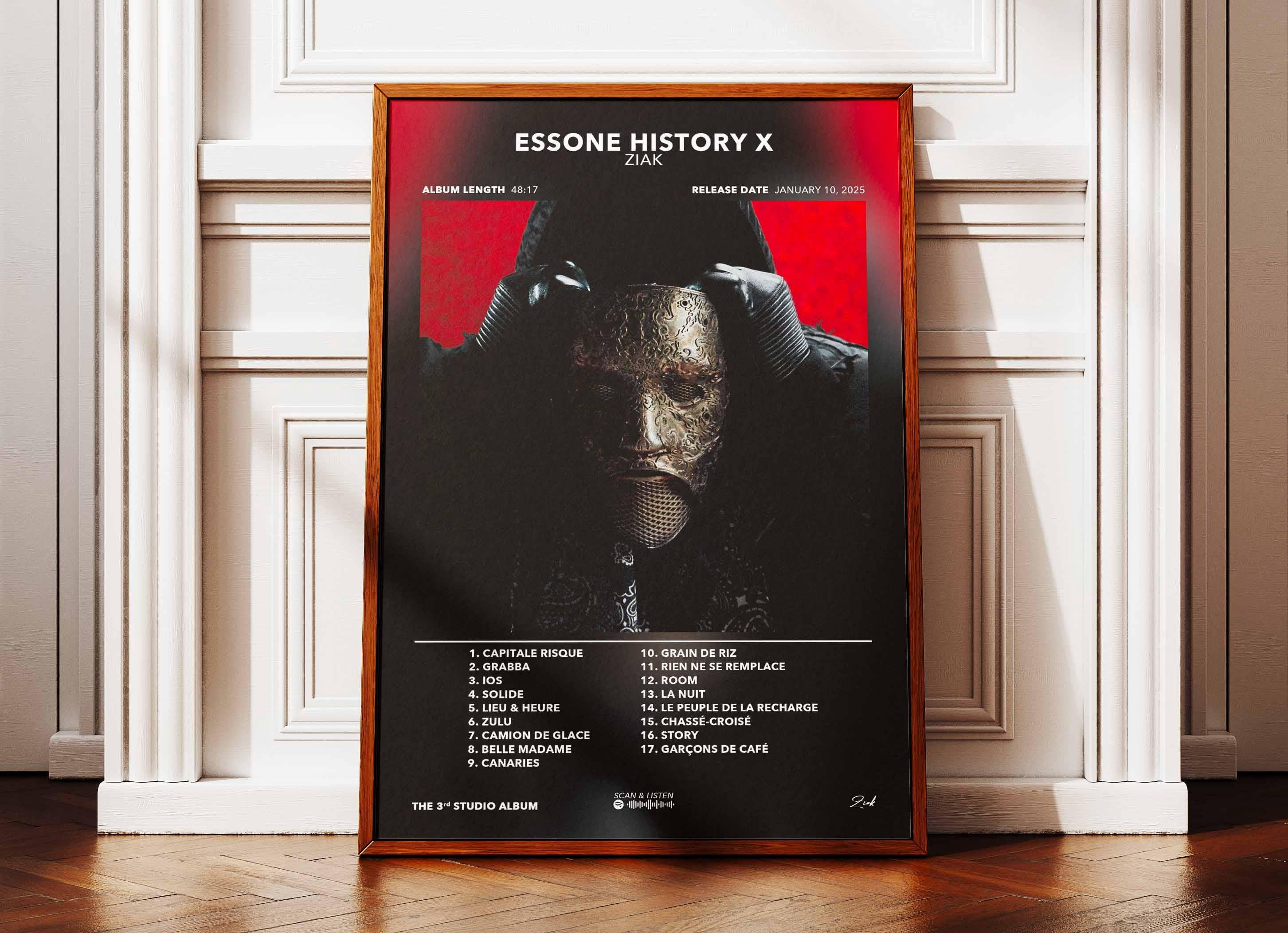 GATEGOO Poster Essone History X Ziak Album Poster | Ziak Album Poster ...