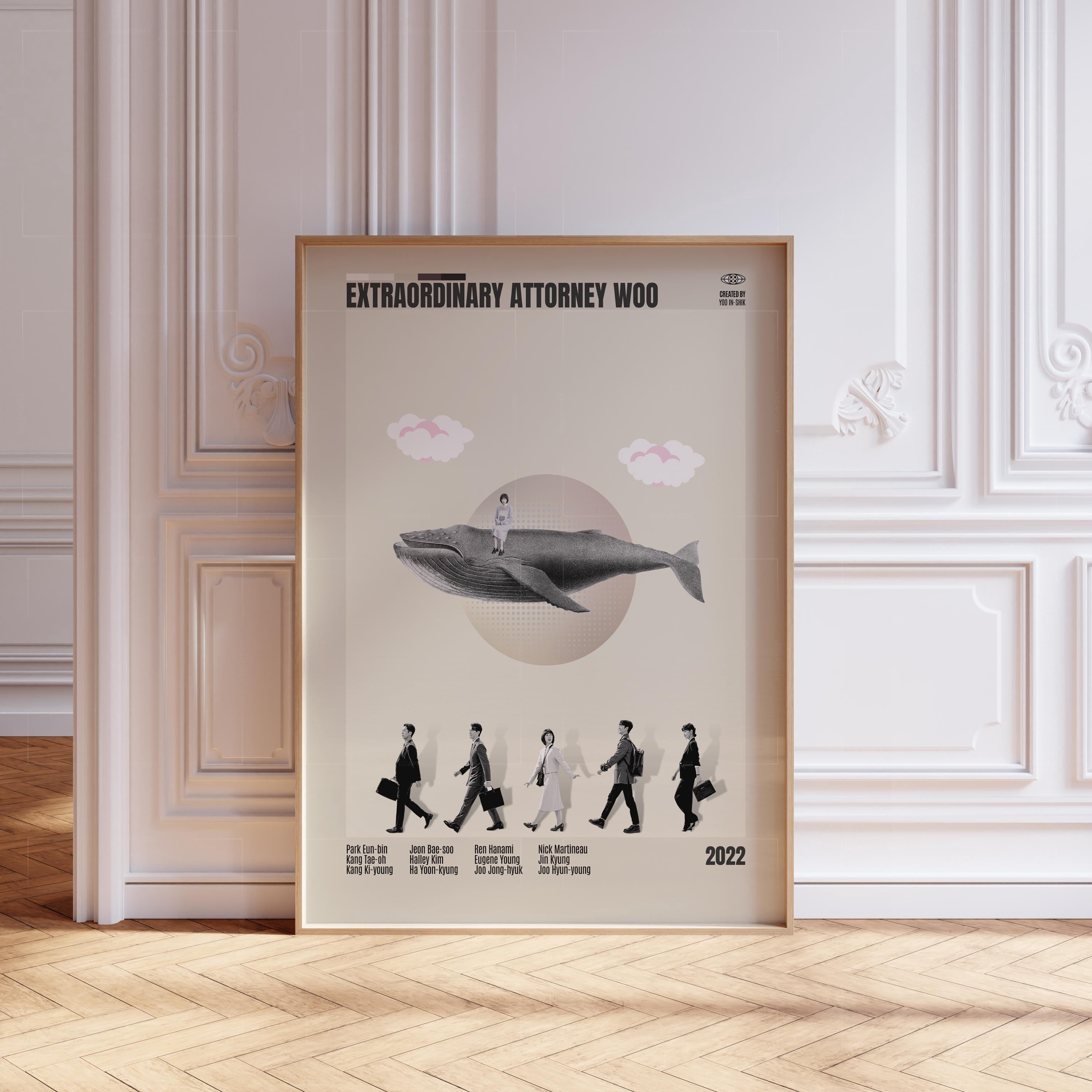 GATEGOO Poster Extraordinary Attorney Woo, Retro Movie Print ...