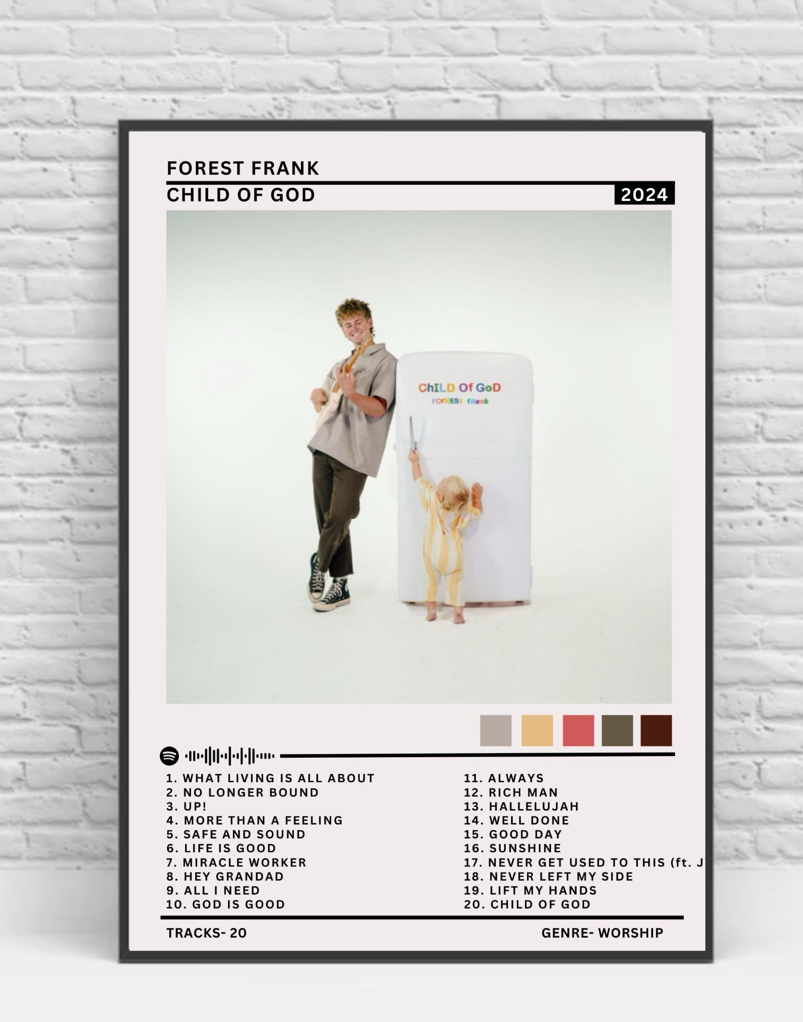 GATEGOO Poster Forest Frank "Child Of God" Album Cover Poster 8X12 ...