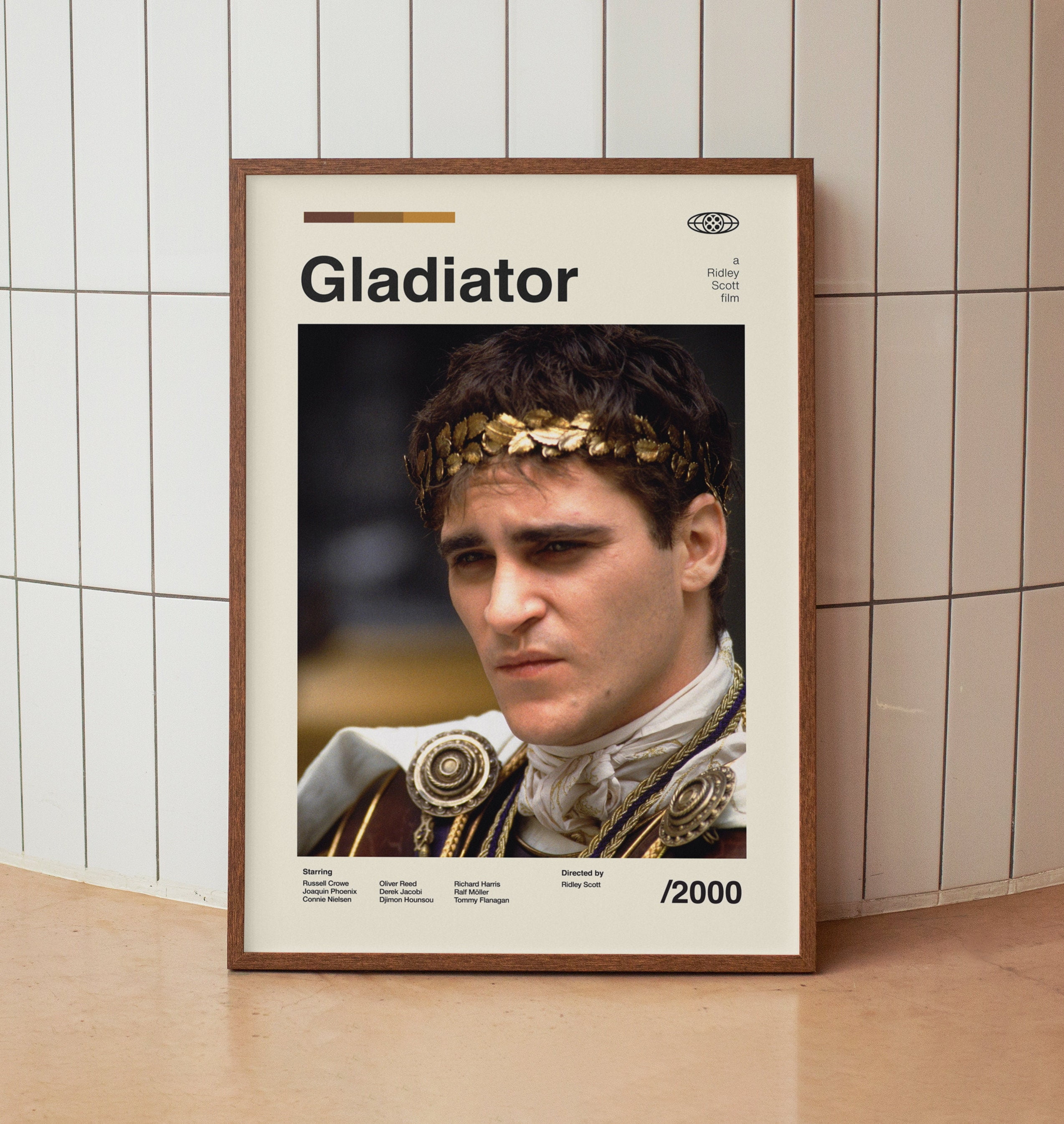 GATEGOO Poster Gladiator Vintage Minimalist Movie Poster - Russell ...
