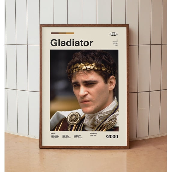 GATEGOO Poster Gladiator Vintage Minimalist Movie Poster - Russell ...