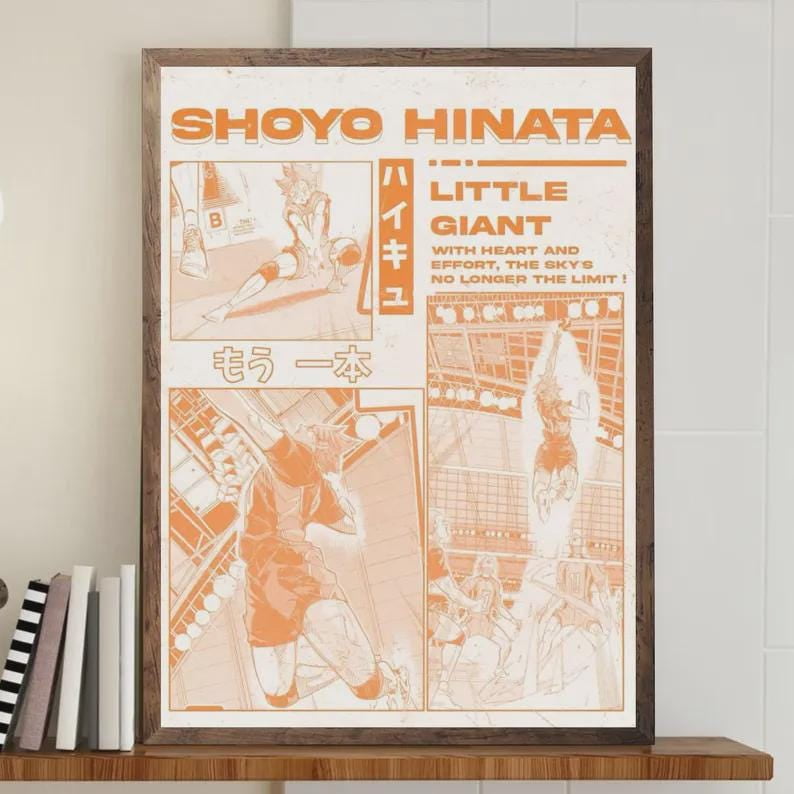 GATEGOO Poster Haikyuu Anime Poster | Volleyball Manga Wall Art | Shoyo ...