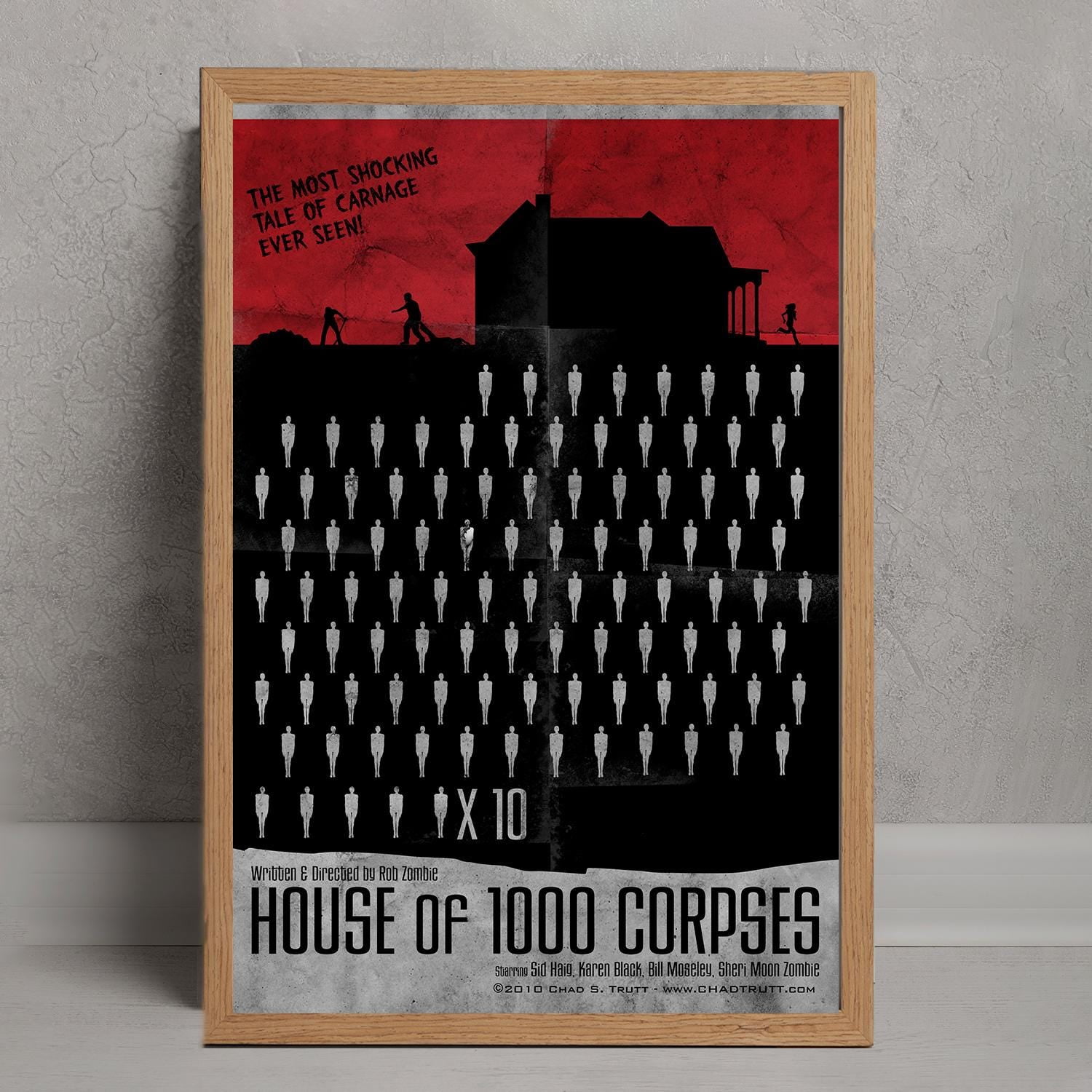GATEGOO Poster House Of 1000 Corpses Movie Poster, Wall Art Decor, Room ...