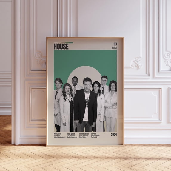 GATEGOO Poster House Poster, House Tv Series, Retro Movie Print ...