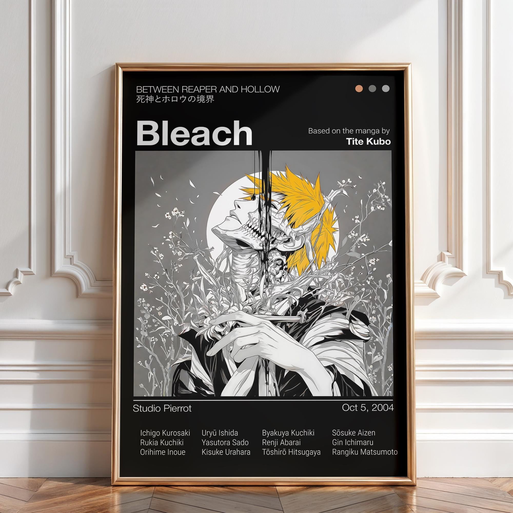 GATEGOO Poster Ichigo Kurosaki Anime Poster, Bleach Manga Wall Art ...