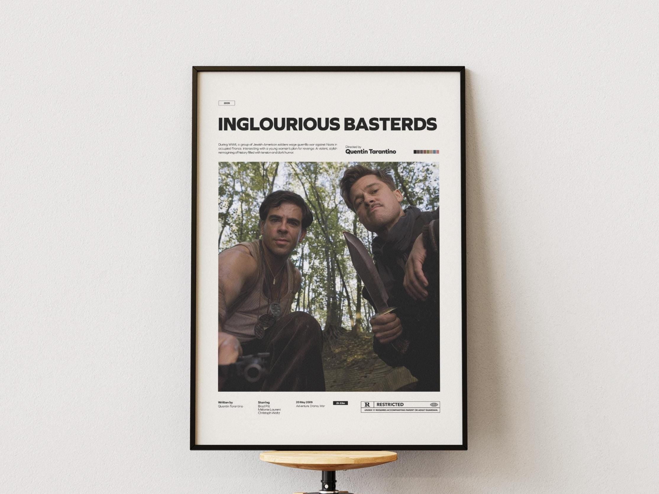 GATEGOO Poster Inglourious Basterds Poster, Quentin Tarantino Cult ...