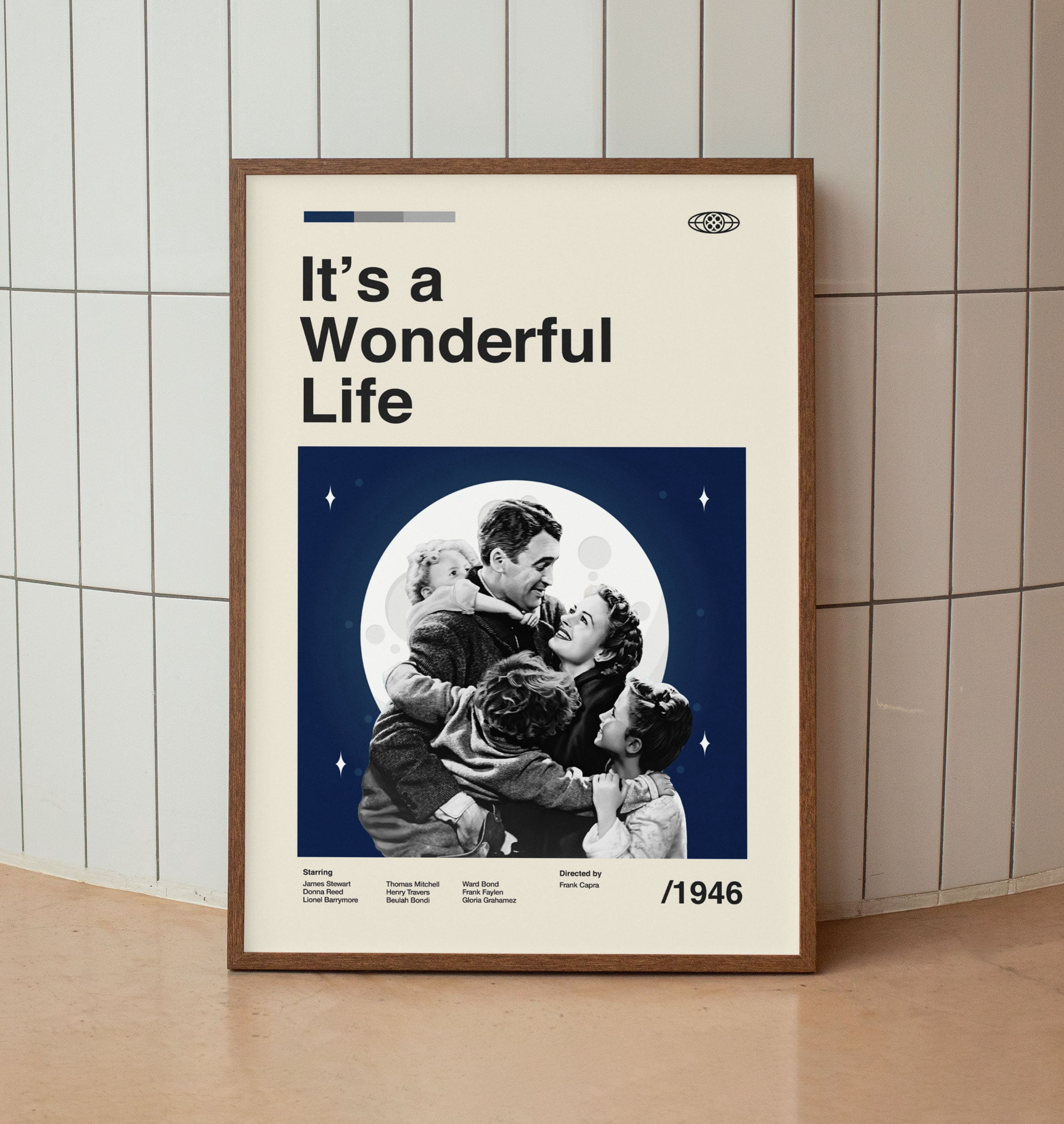 GATEGOO Poster It'S A Wonderful Life Wall Art Print - James Stewart ...