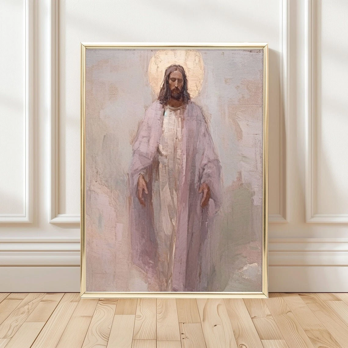 GATEGOO Poster Jesus Christ Portrait Holy Poster God Peace Print Wall ...