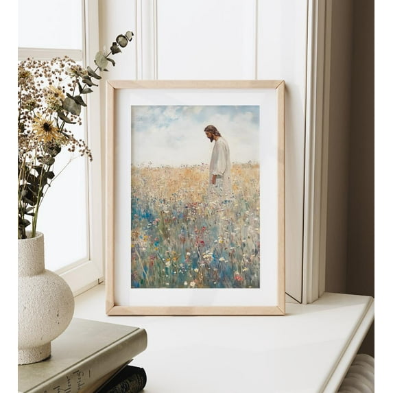 GATEGOO Poster Jesus Leaves The 99 , Christian Inspirational , Autumn ...