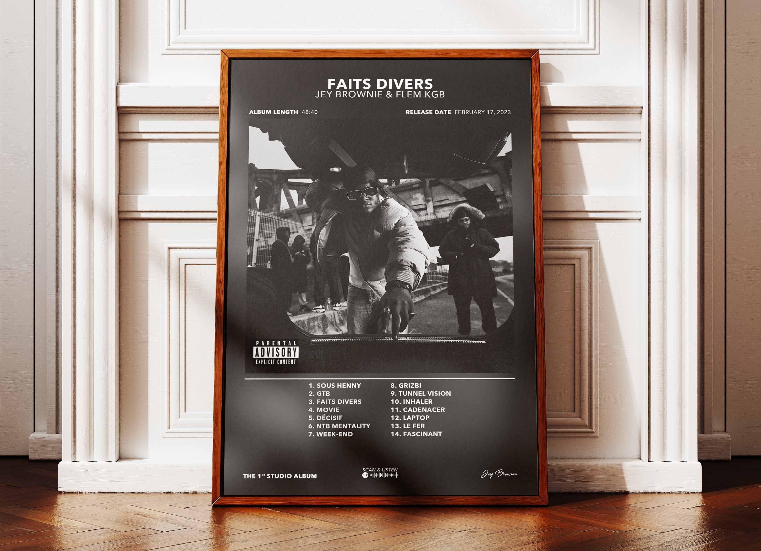 GATEGOO Poster Jey Brownie News Album Poster | Jey Brownie Poster ...