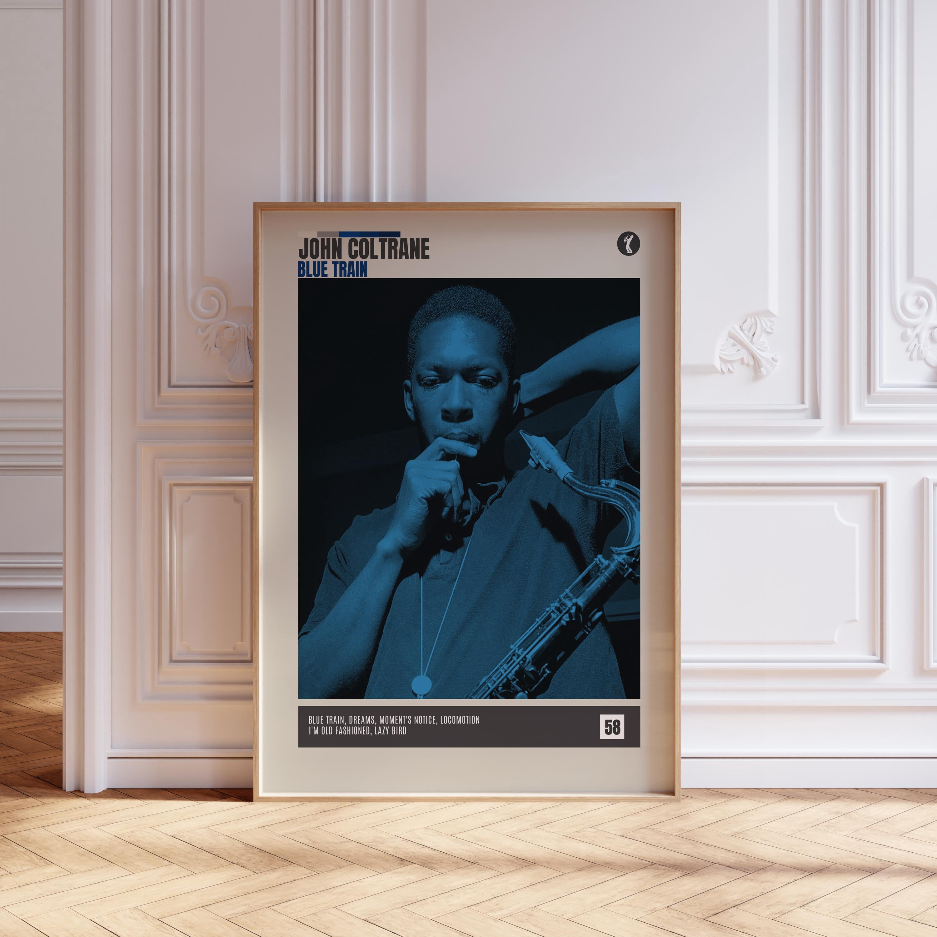 GATEGOO Poster John Coltrane Blue Train Poster, John Coltrane Album Art ...