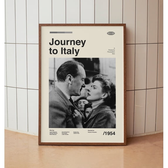 GATEGOO Poster Journey To Italy Vintage Movie Poster - Ingrid Bergman ...