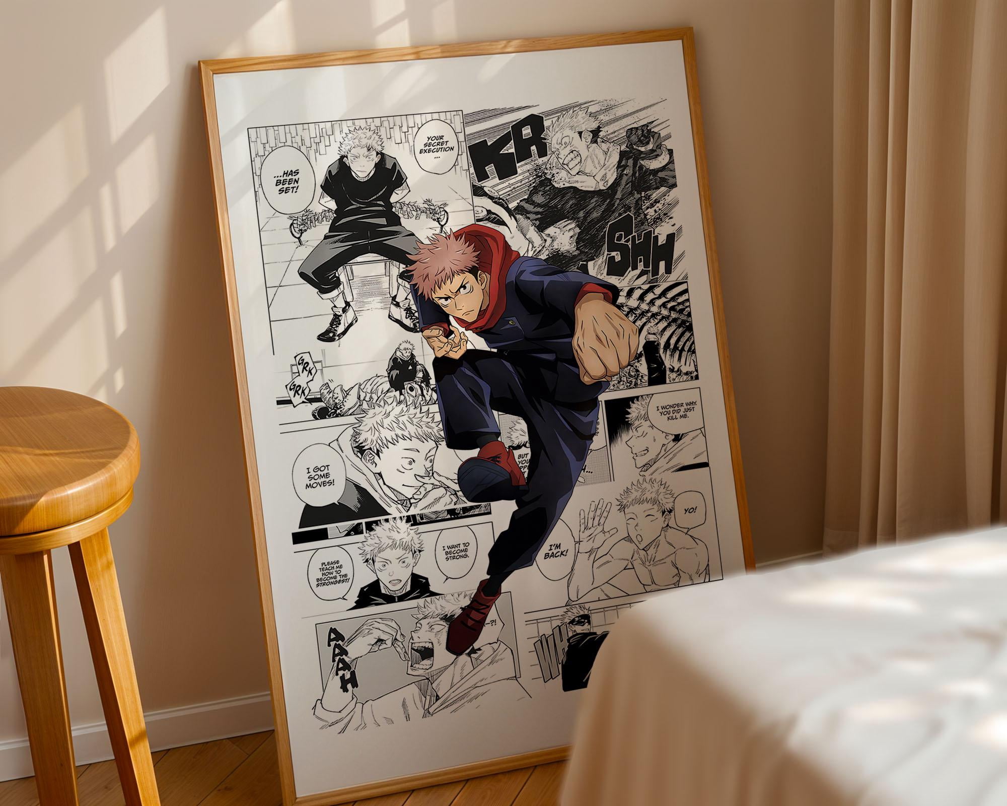 GATEGOO Poster Jujutsu Kaisen Yuji Itadori Poster – Print For Anime ...