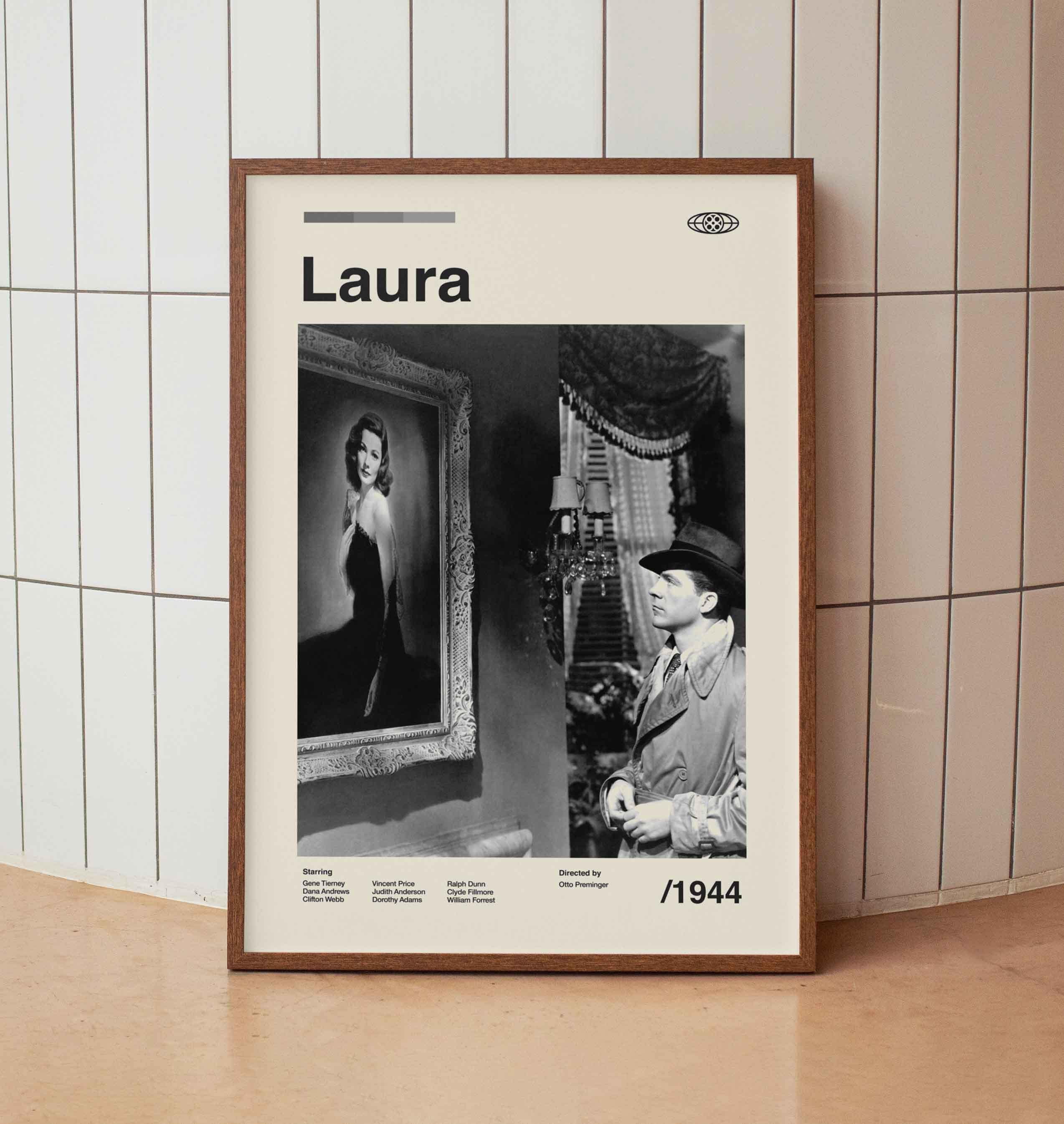 GATEGOO Poster Laura 1944 Vintage Movie Poster - Otto Preminger ...