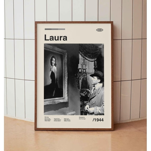 GATEGOO Poster Laura 1944 Vintage Movie Poster - Otto Preminger ...