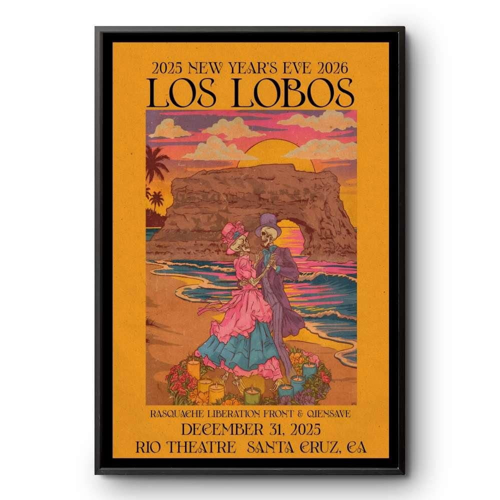 GATEGOO Poster Los Lobos December 31 2025 In Santa Cruz Ca Nye Poster ...
