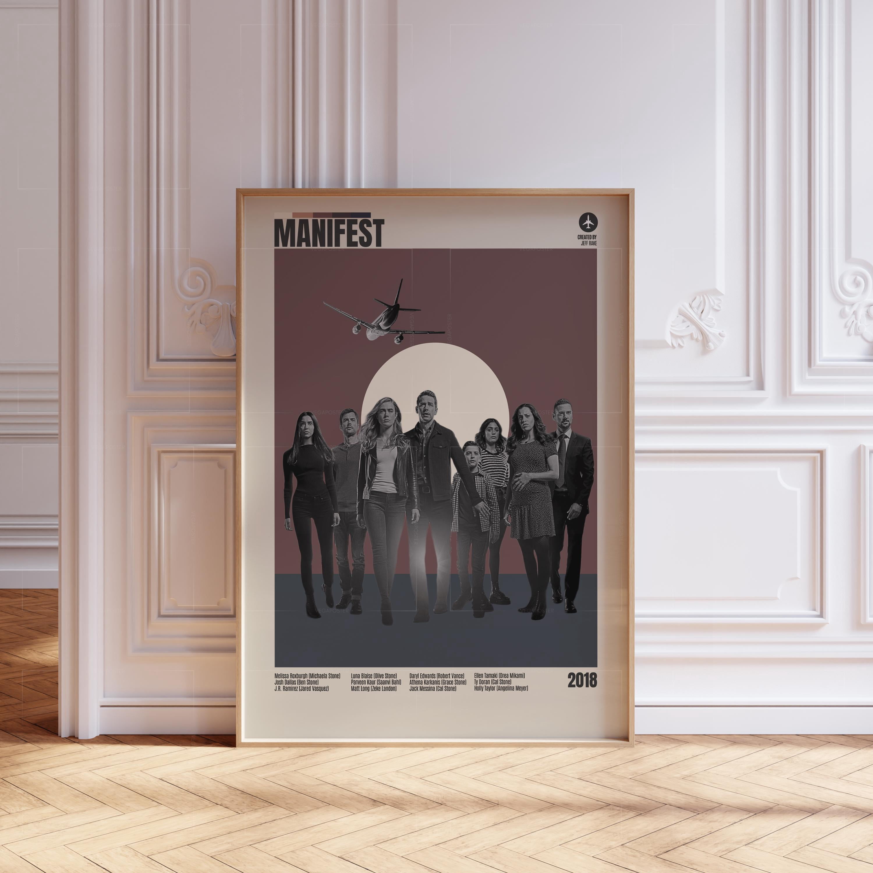 GATEGOO Poster Manifest Tv Series, Retro Movie Print, Midcentury Modern ...