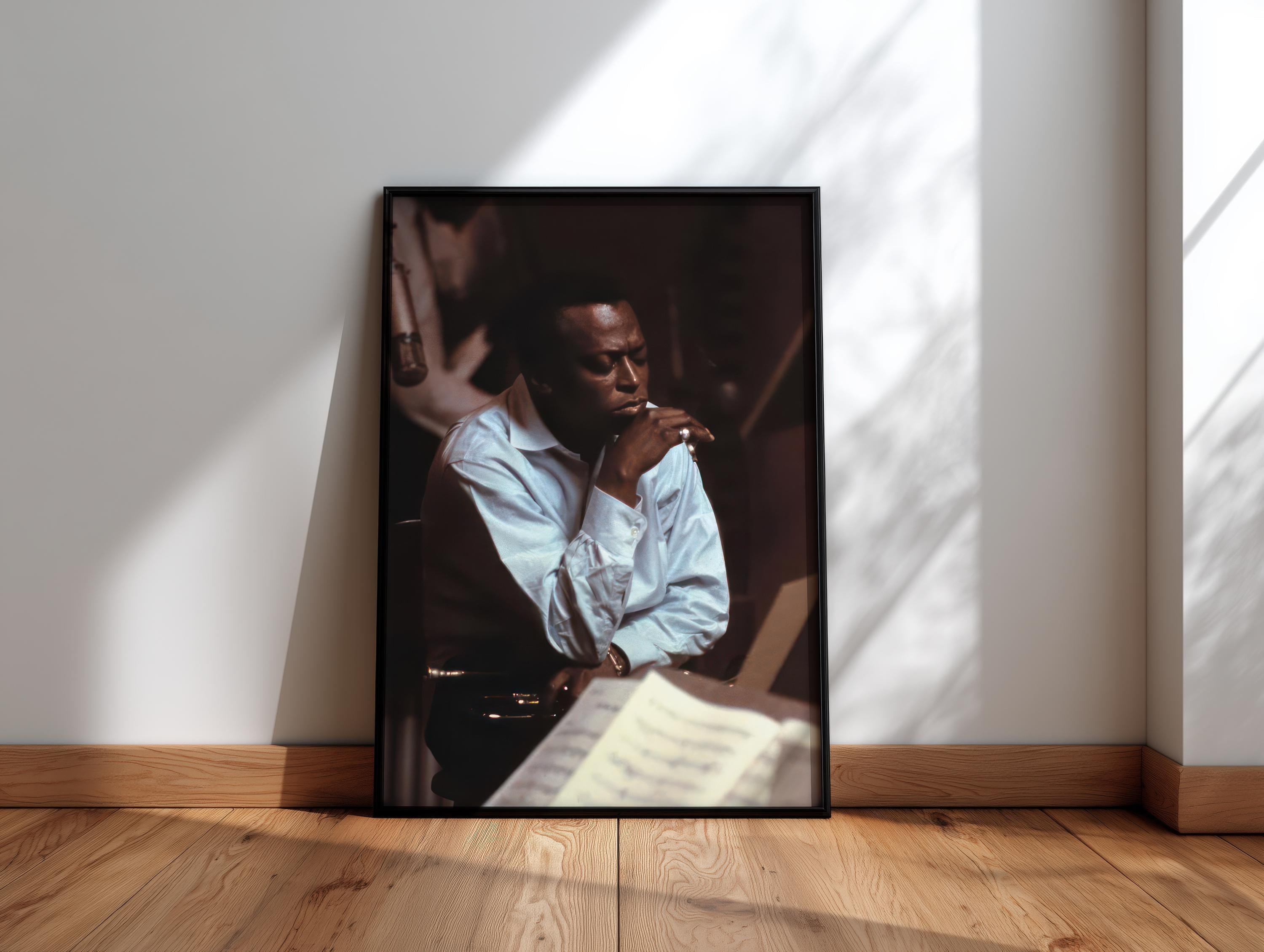 GATEGOO Poster Miles Davis Poster Classic Studio | Retro Jazz Poster ...