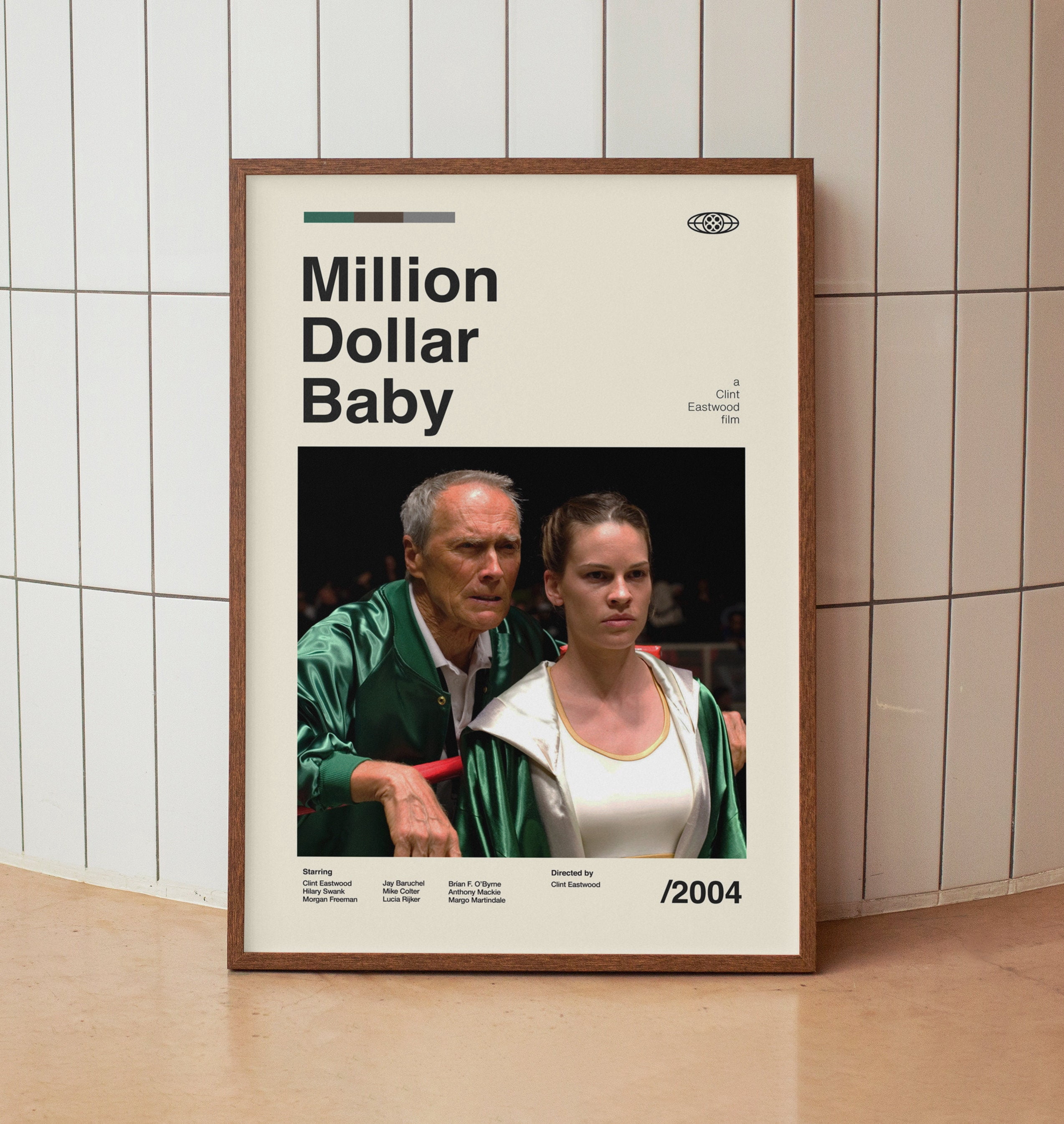 GATEGOO Poster Million Dollar Baby Vintage Boxing Movie Poster - Clint ...