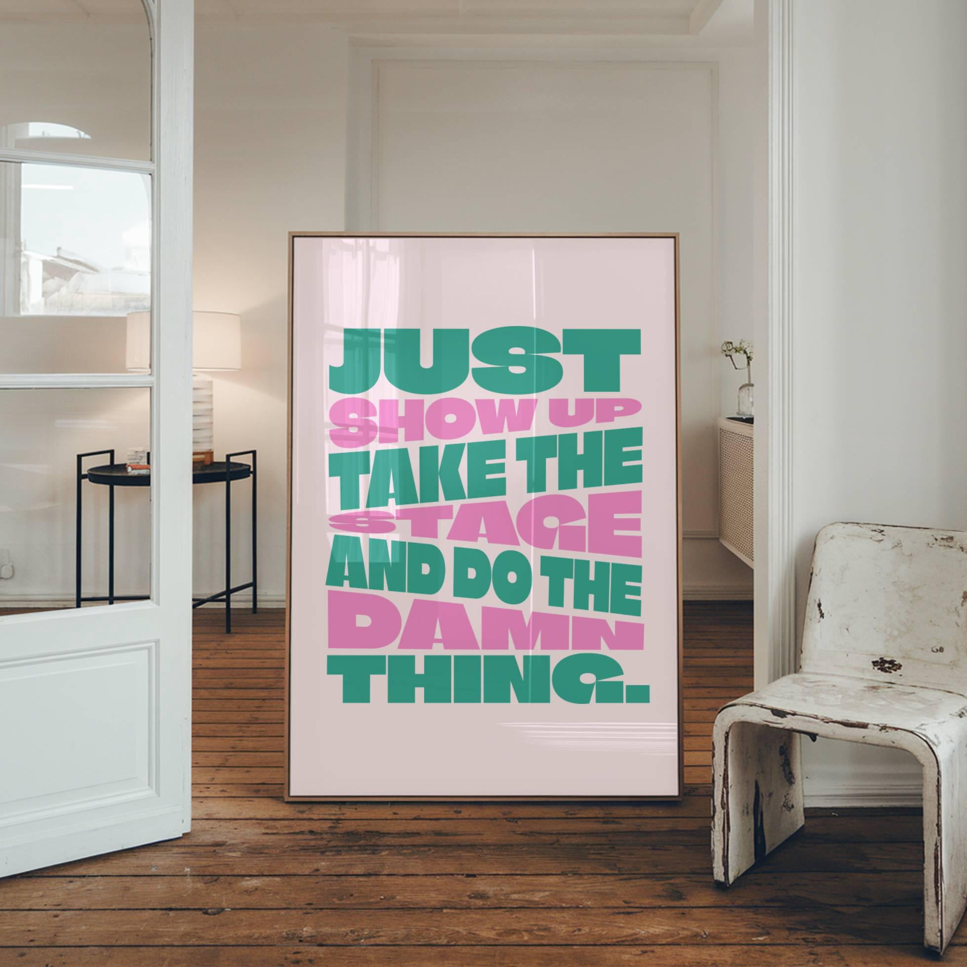 GATEGOO Poster Motivational Quote Poster, Performing Arts Print ...