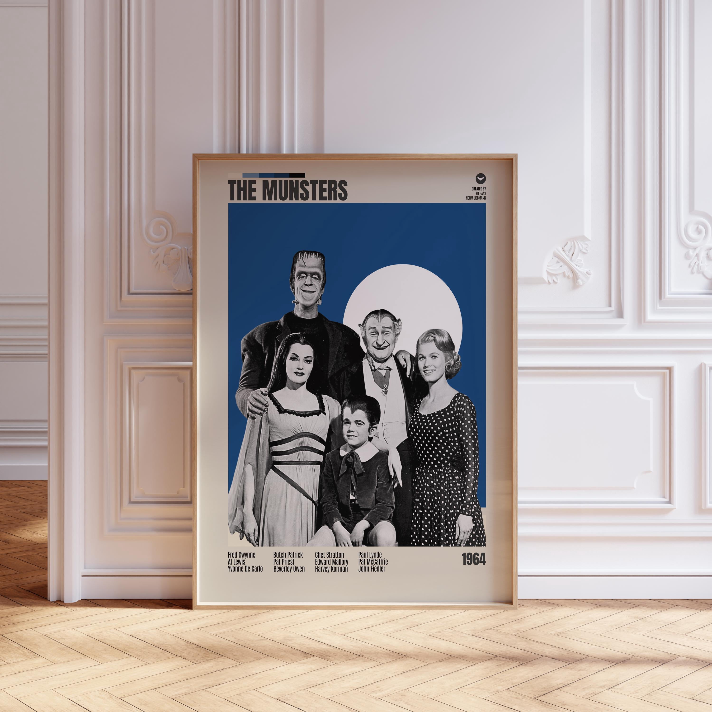 GATEGOO Poster The Munsters Poster, The Munsters Tv Series, Minimalist ...