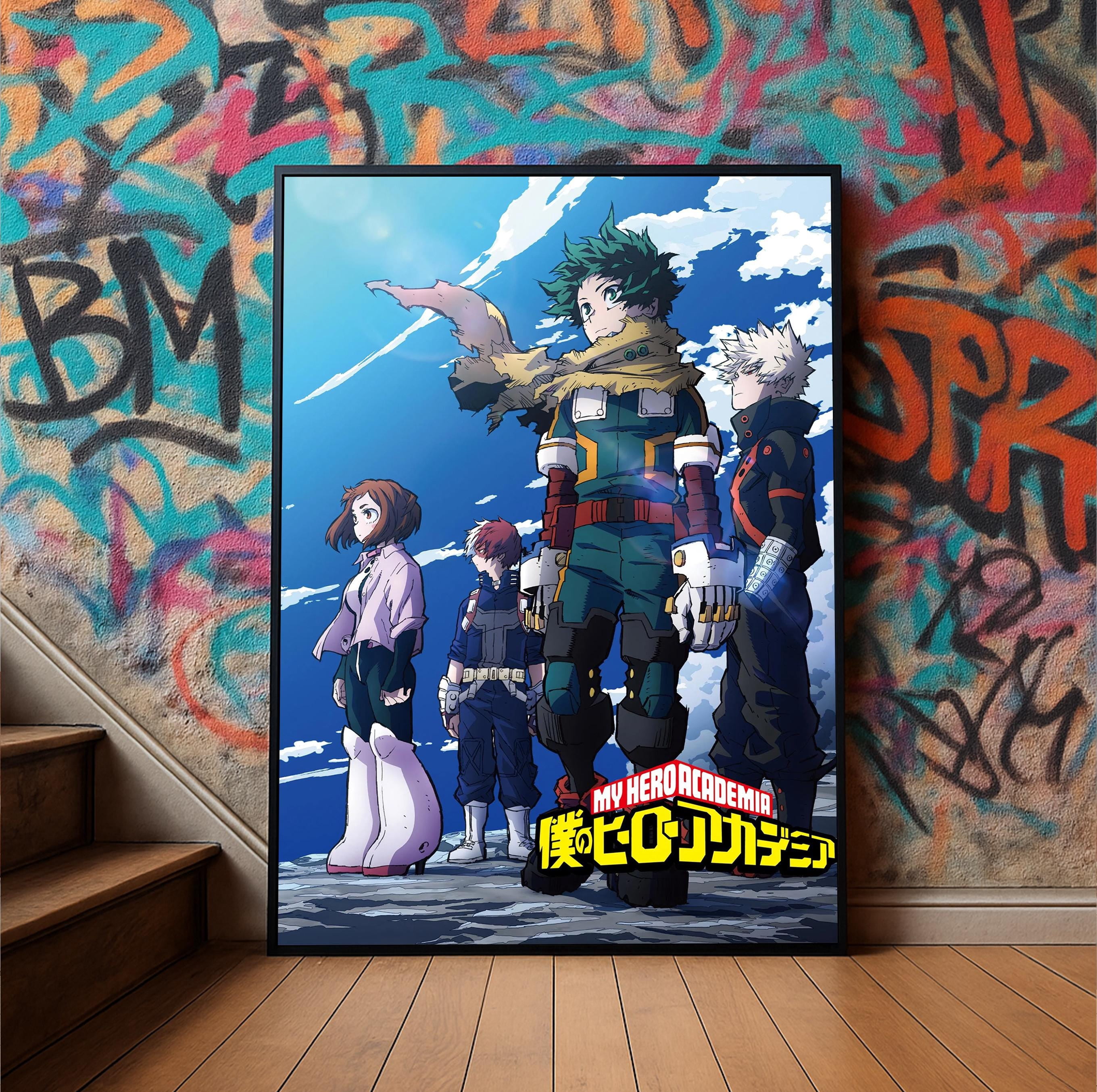 GATEGOO Poster My Hero Academia Plus Ultra Poster Anime Wall Art Hero ...