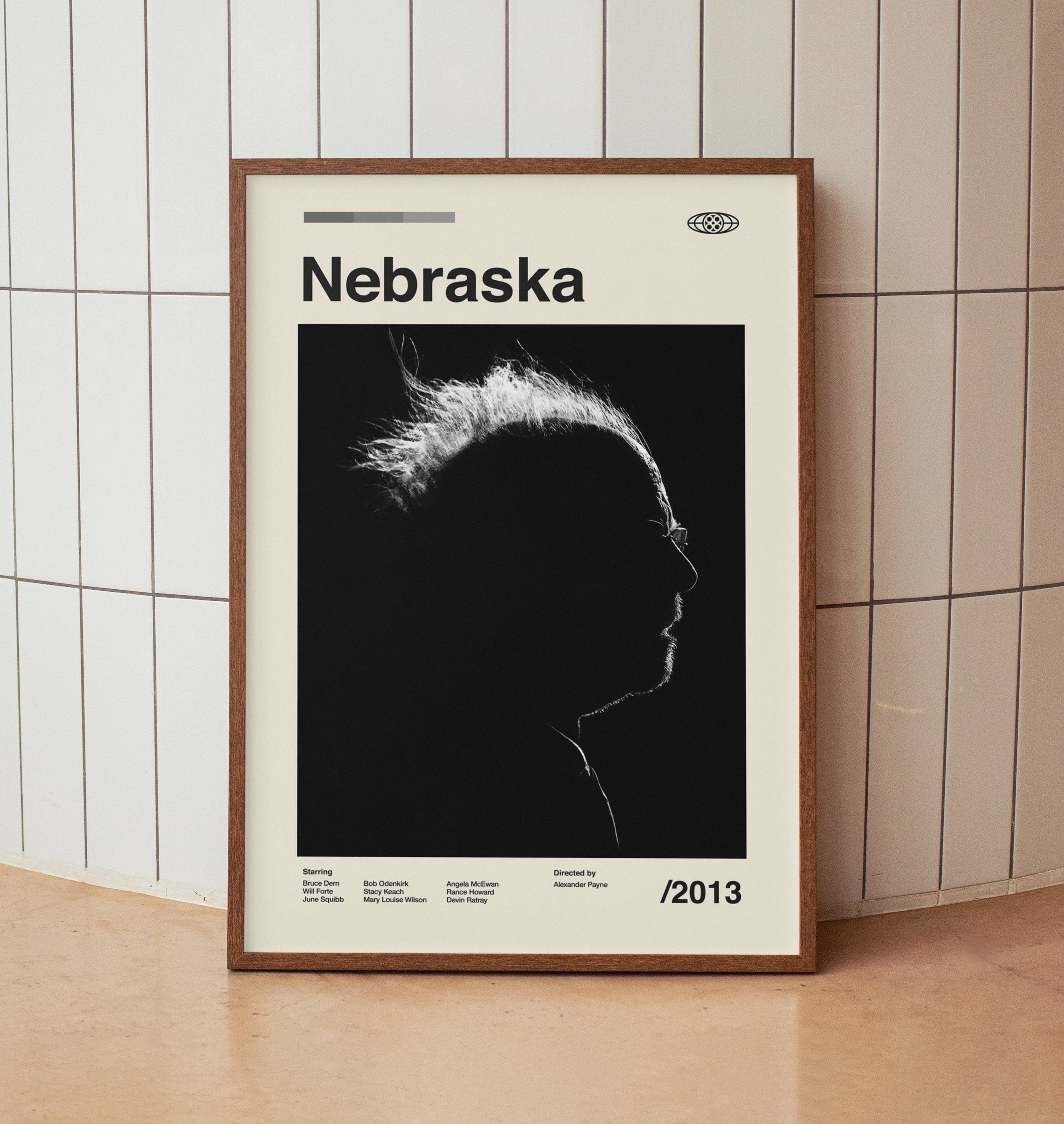 GATEGOO Poster Nebraska Vintage Movie Poster - Bruce Dern - Minimalist ...