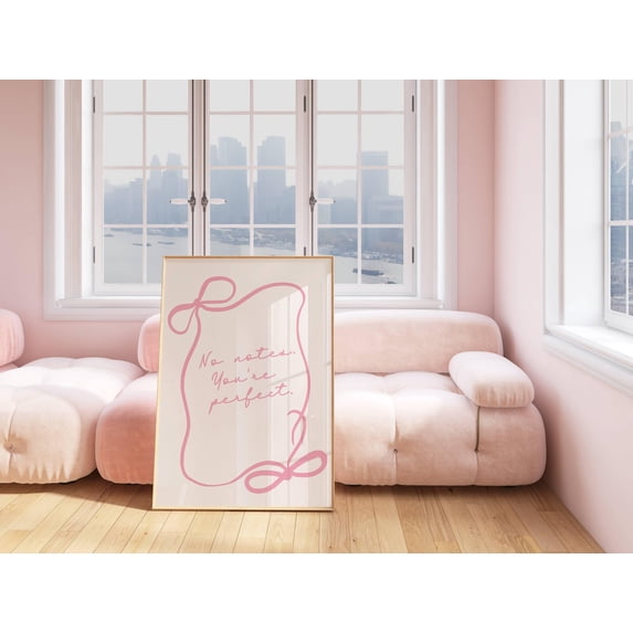 GATEGOO Poster No Notes You'Re Perfect Inspirational Wall Art, Positive ...