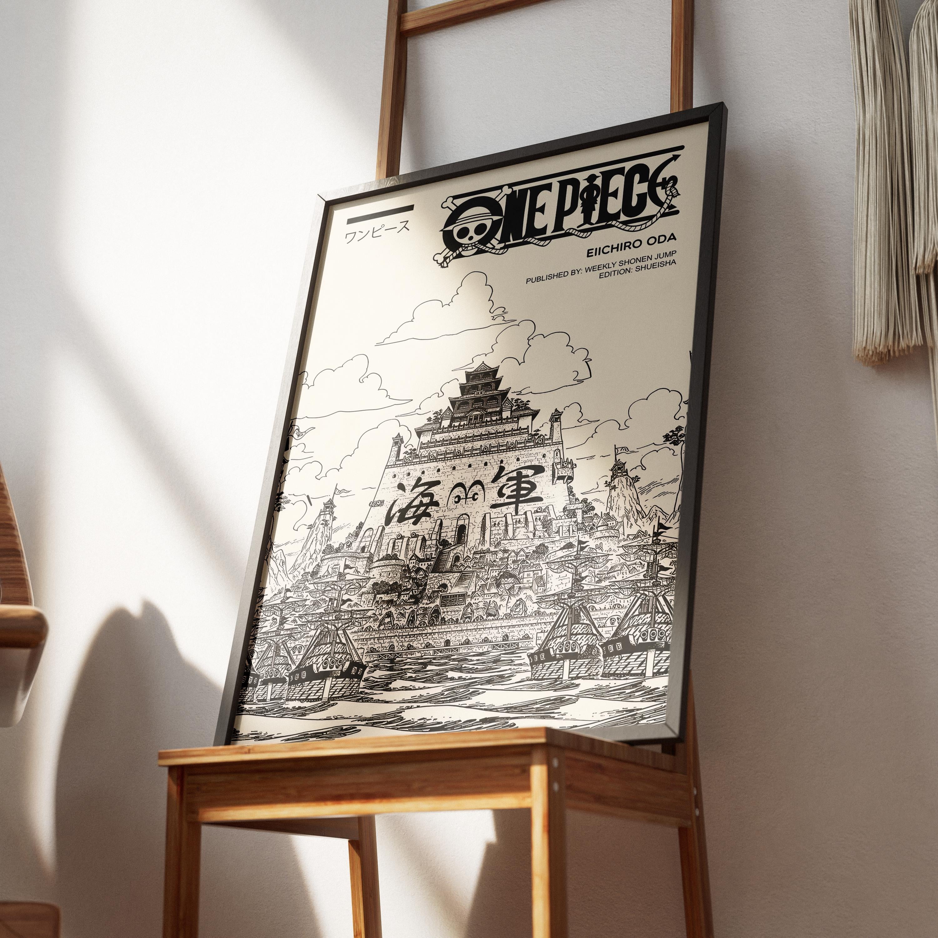 GATEGOO Poster The Oda Collection – Marinford Anime/Manga Pirate Poster ...