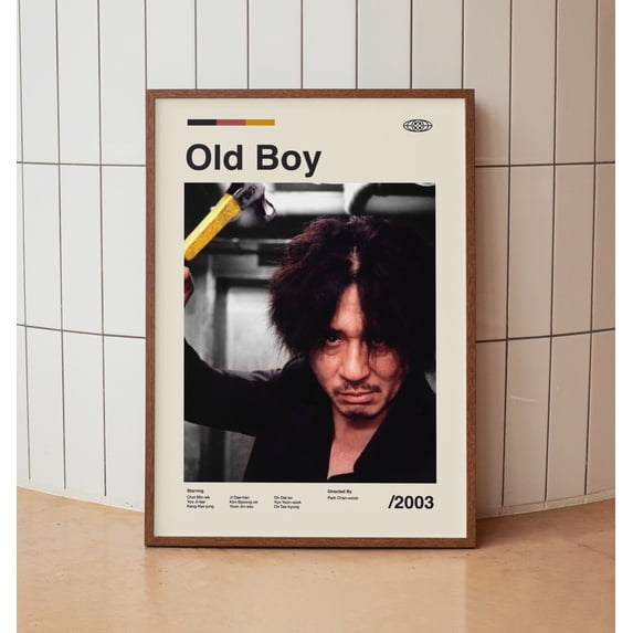 GATEGOO Poster Old Boy 2003 Wall Art Print - Korean Film Movie Poster ...