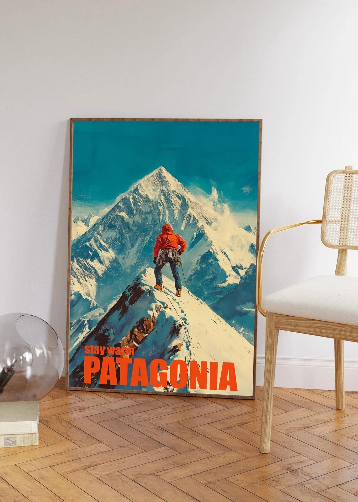 GATEGOO Poster Patagonia Travel Poster, Retro Mountain Wall Art Print ...