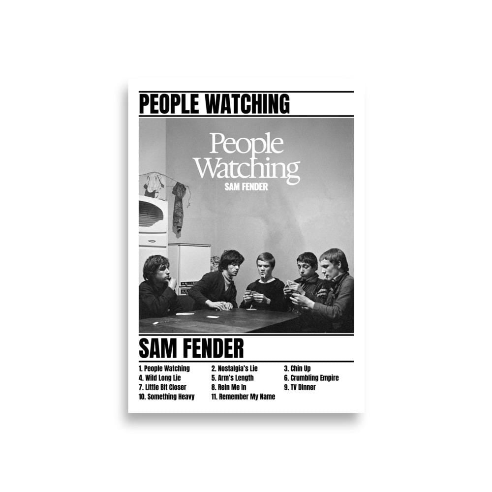 GATEGOO Poster People Watching - Sam Fender - Album Poster 12X18 ...