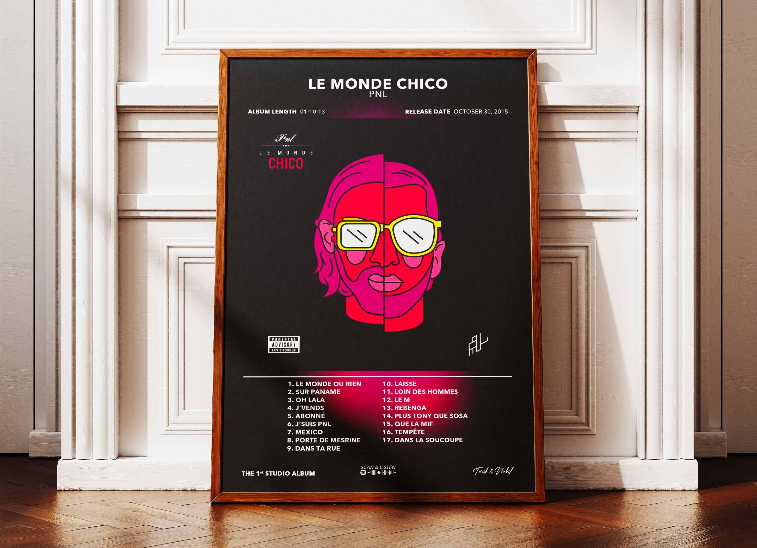 GATEGOO Poster Pnl'S Le Monde Chico Album Poster | Pnl Album Poster ...