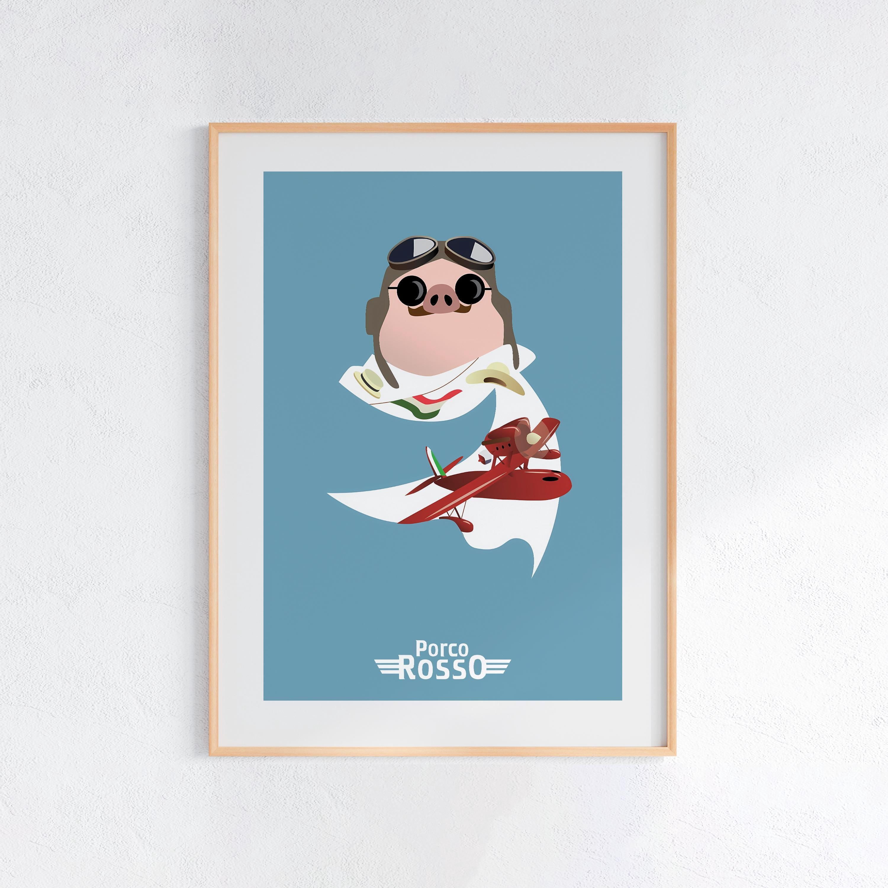 GATEGOO Poster Porco Rosso (1992), Anime Art Prints, Vintage Retro ...