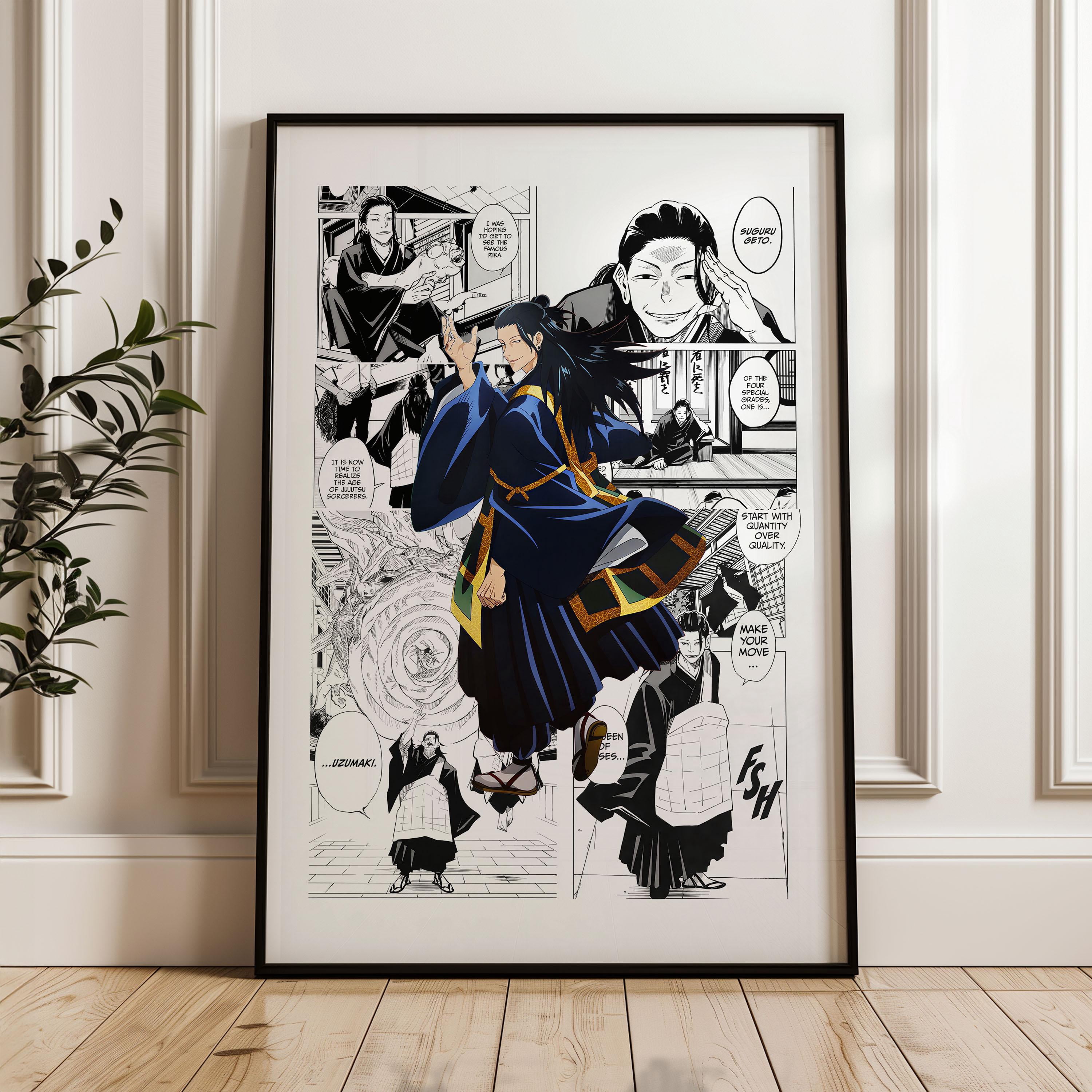 GATEGOO Poster Poster Jujutsu Kaisen Geto Suguru: Anime Poster 12X18 ...