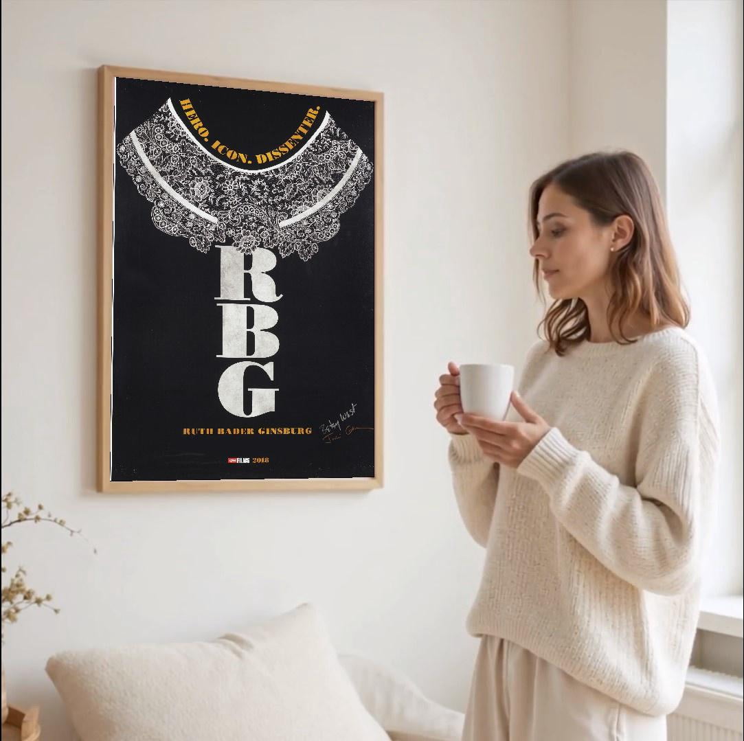 GATEGOO Poster Rbg Movie Poster Vintage Wall Art Home Decor Festival ...