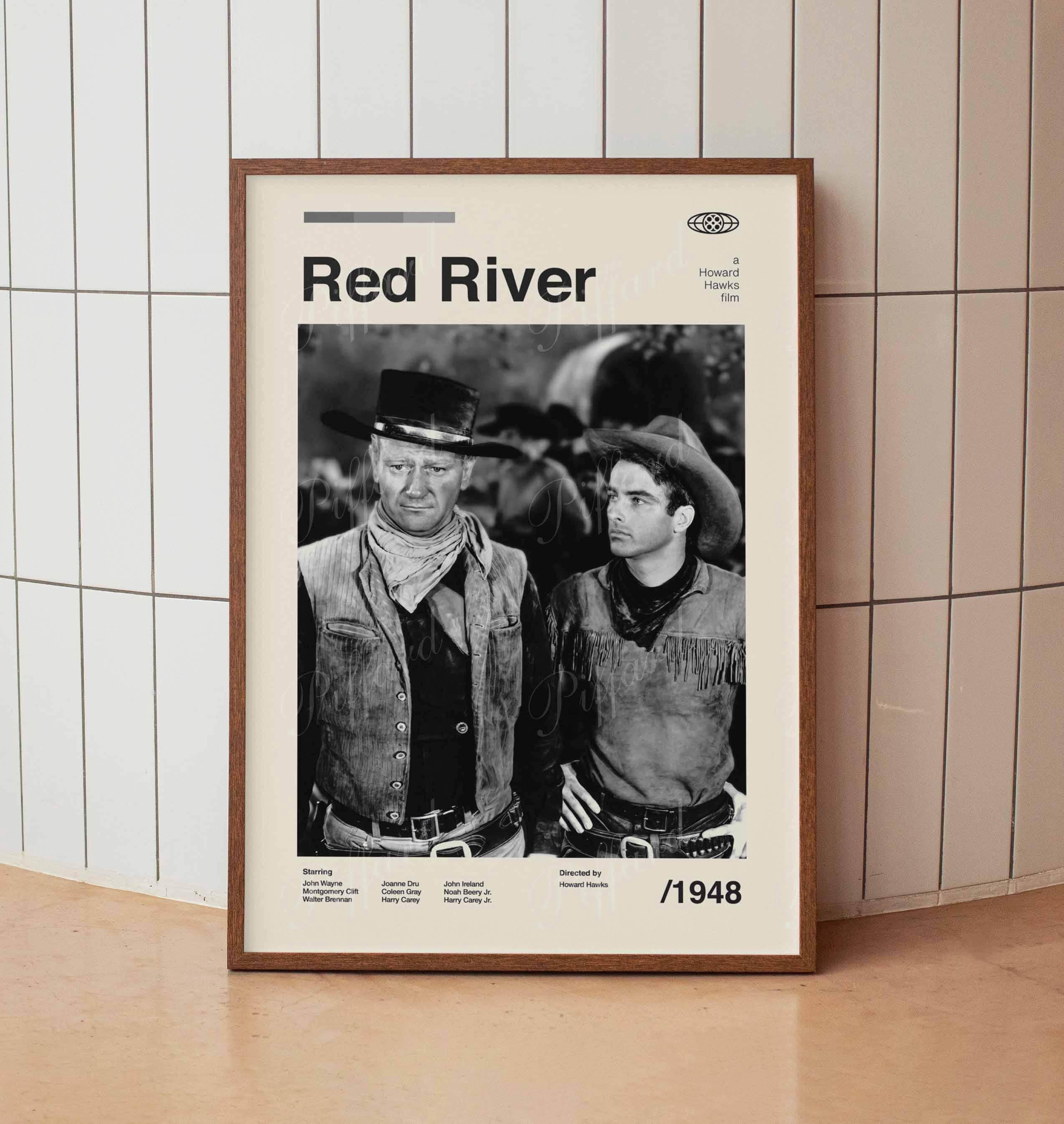 GATEGOO Poster Red River 1948 Movie Poster - John Wayne Montgomery ...