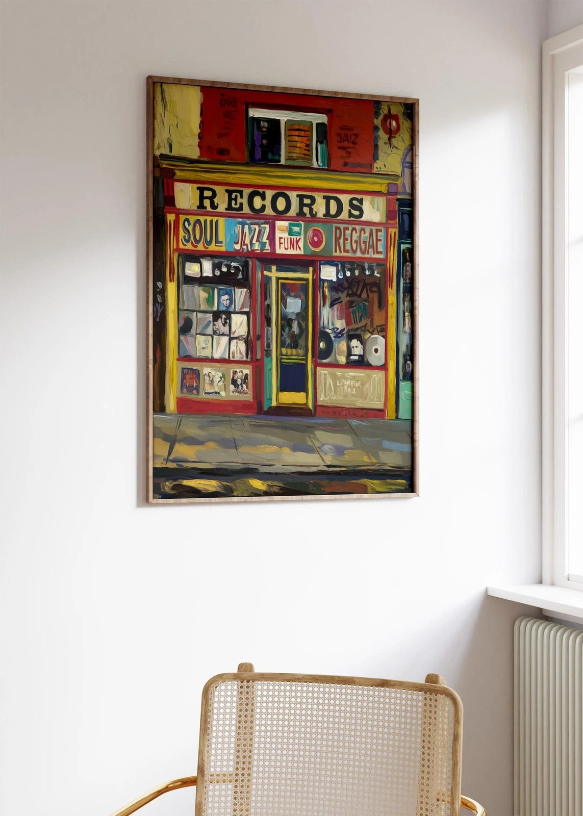 GATEGOO Poster Retro Vinyl Record Store Poster, Record Shop Print ...
