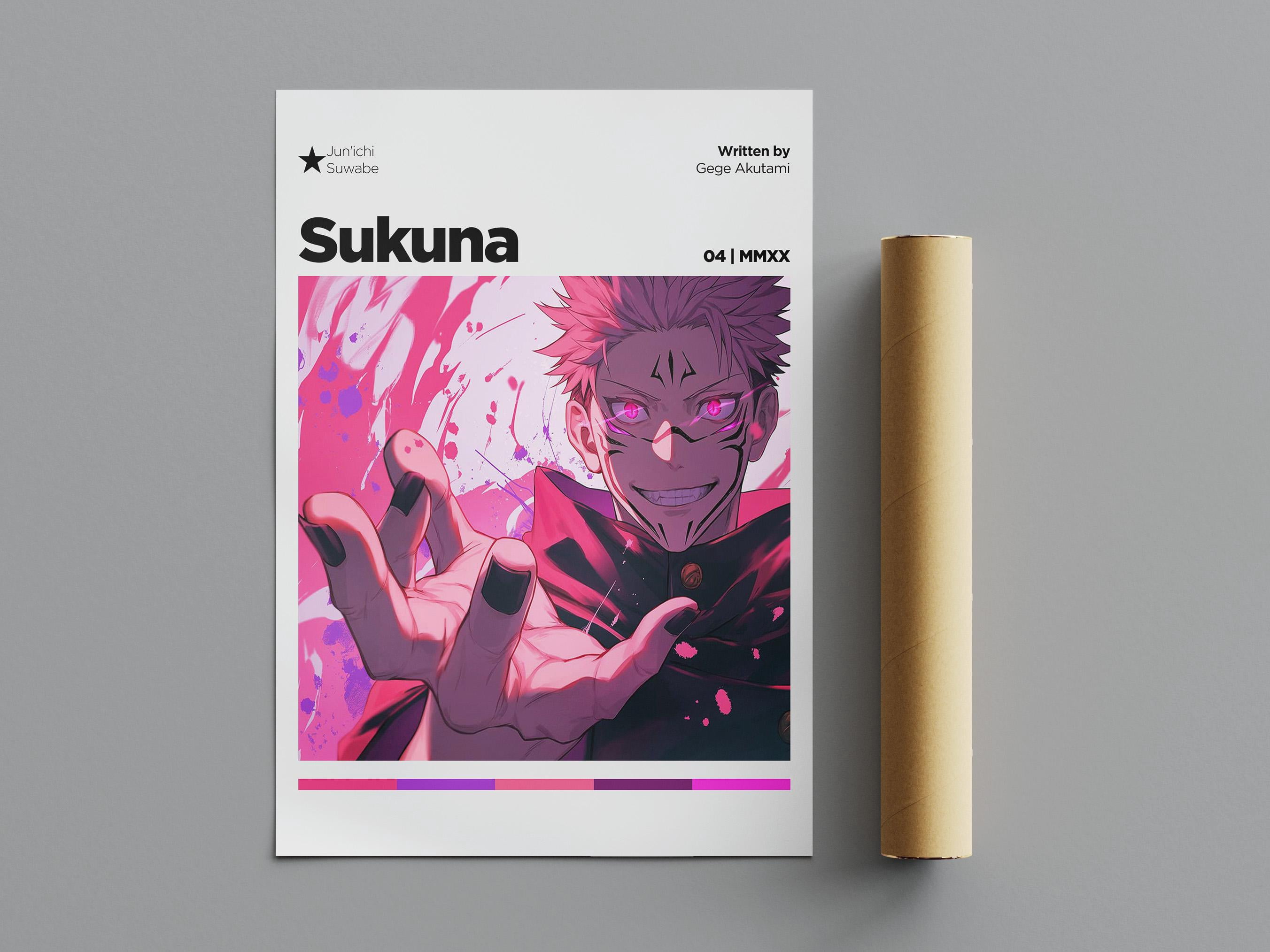 GATEGOO Poster Ryomen Sukuna Poster, Poster, Anime Poster, Wall Art ...