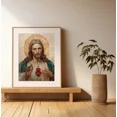 GATEGOO Poster Sacred Heart Of Jesus And Immaculate Heart Of Mary ...