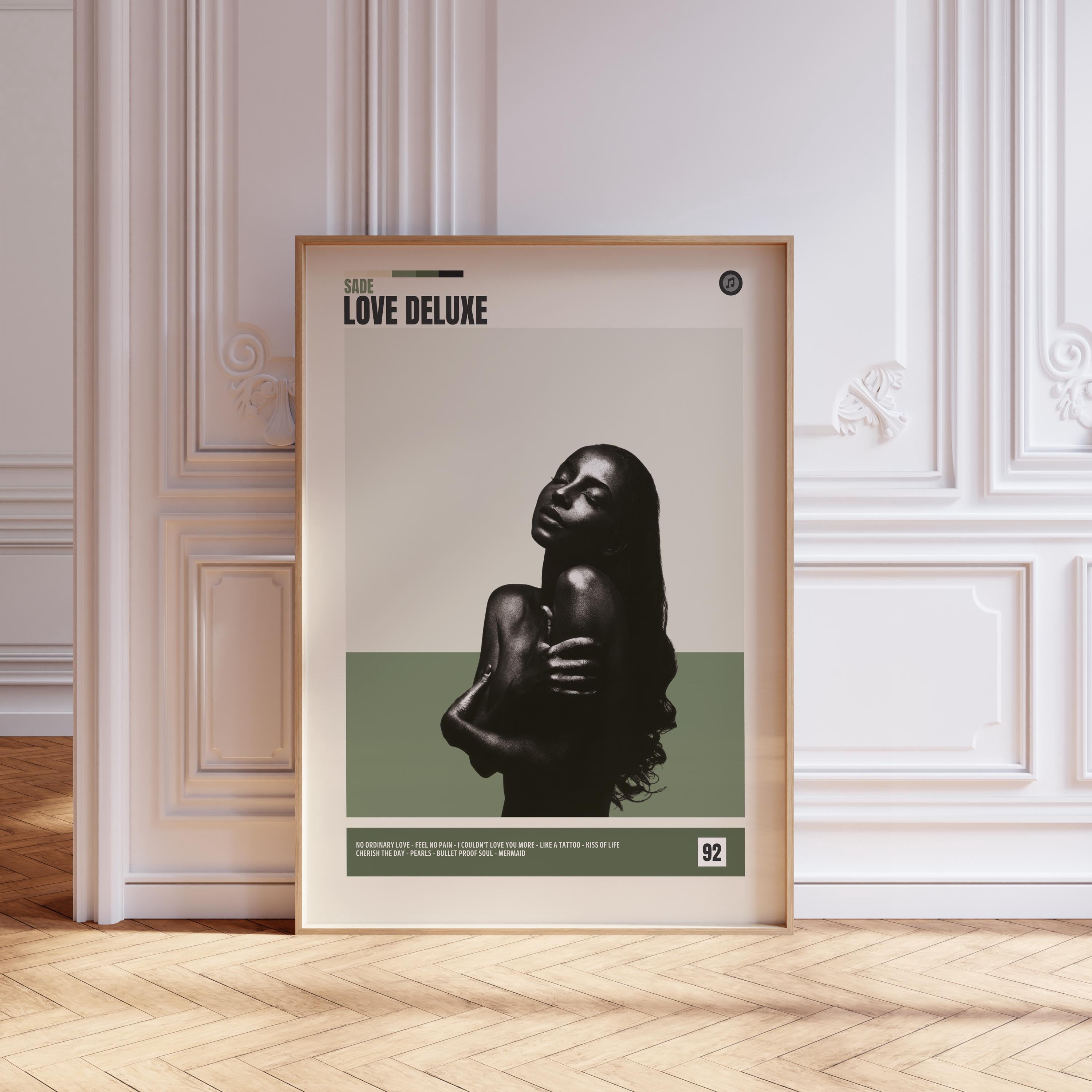 GATEGOO Poster Sade Love Deluxe Poster, Minimalist Music Poster, Sade ...