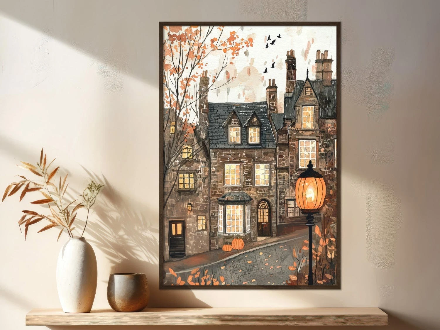 GATEGOO Poster Scotland Poster, Edinburgh Autumn Art Print, Cozy Fall ...