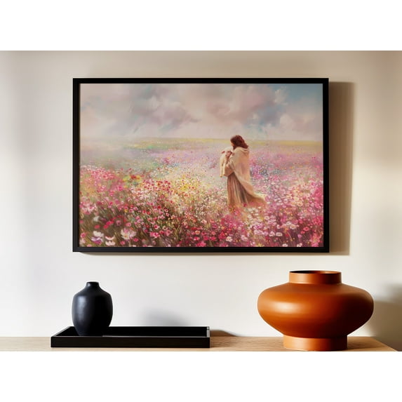 GATEGOO Poster Shepherd'S Care , Jesus Lamb Of God , Lost Lamb , The ...