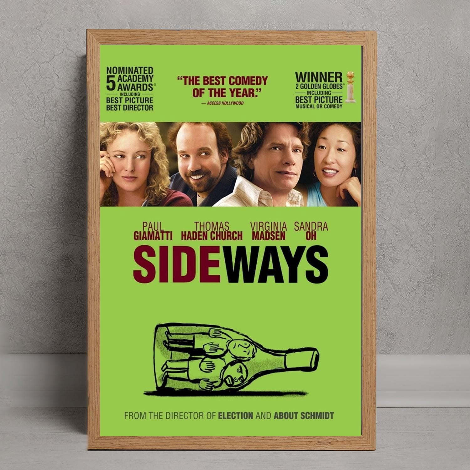 GATEGOO Poster Sideways Movie Poster, Wall Art Decor, Room Decoration ...