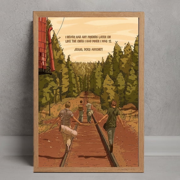 GATEGOO Poster Stand By Me Movie Poster, Wall Art Decor, Room ...